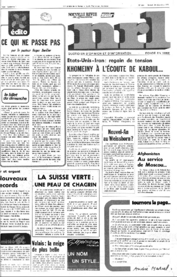 Nouvelle revue de Lausanne | Scriptorium