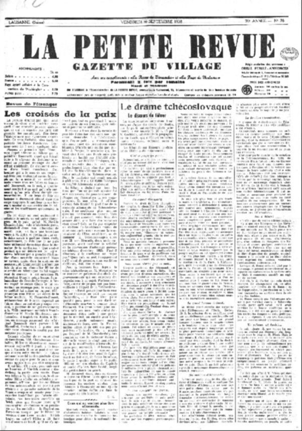 La Petite revue : Gazette du village | Scriptorium