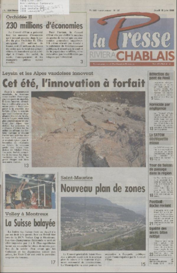 La presse : Riviera-Chablais | Scriptorium