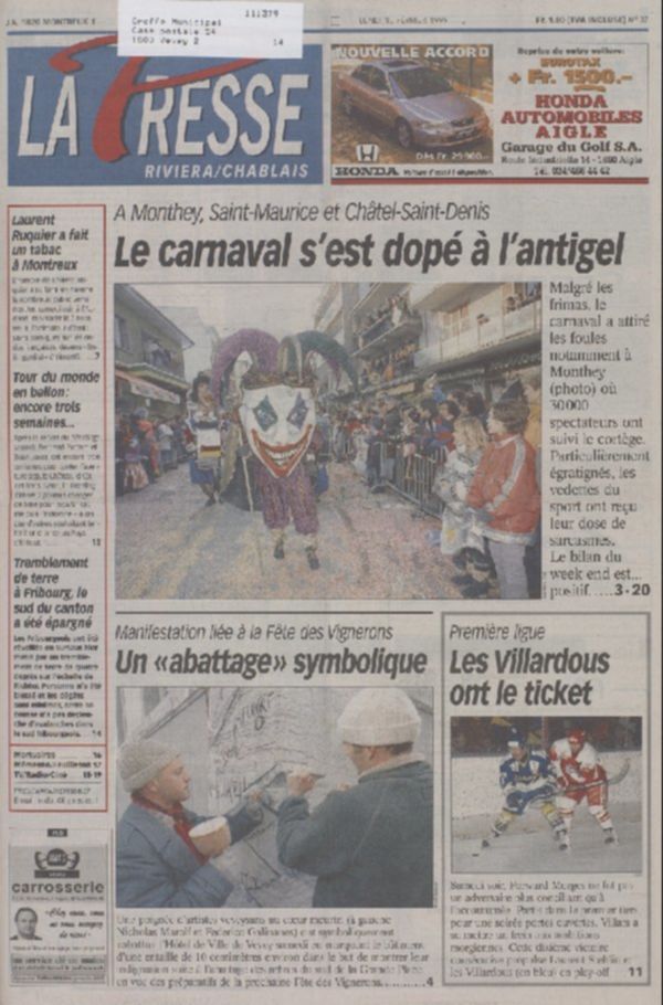 La presse Riviera/Chablais | Scriptorium