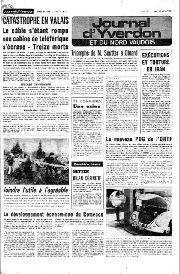 Journal d’Yverdon et du Nord vaudois | Scriptorium