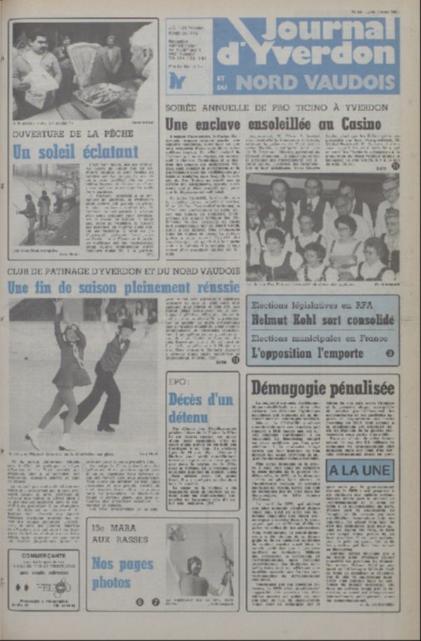 Journal d’Yverdon et du Nord vaudois | Scriptorium