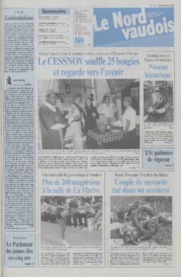 Le Nord vaudois, Feuille d’Avis des districts d’Yverdon, Grandson et Orbe | Scriptorium