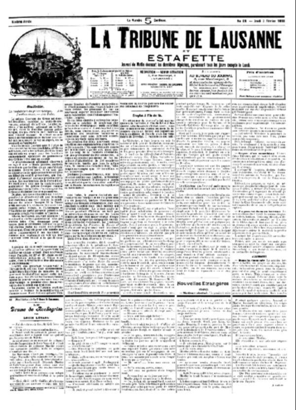Tribune de Lausanne et Estafette | Scriptorium