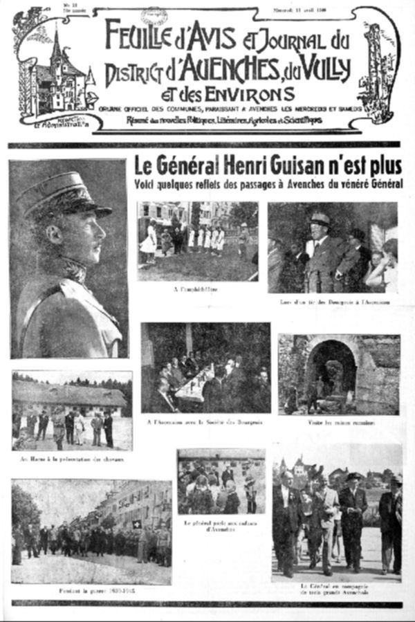 Feuille d’avis et journal du district d’Avenches, du Vully et des ...