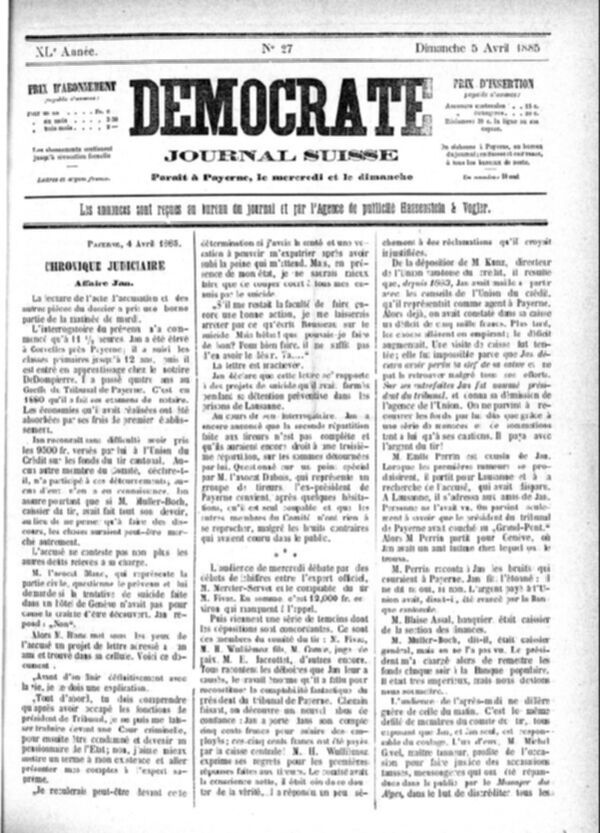 Le Démocrate, journal suisse | Scriptorium
