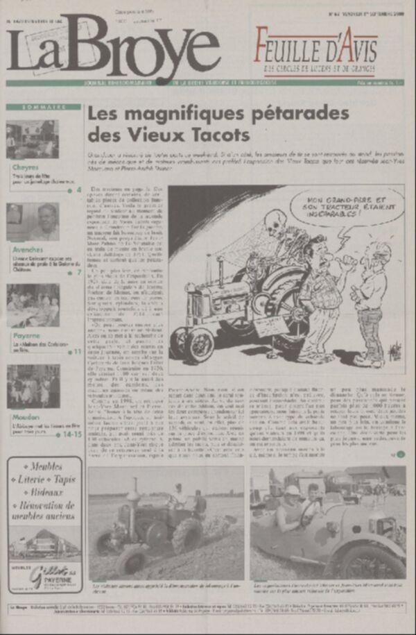 La Broye, journal bi-hebdomadaire de la Broye vaudoise et fribourgeoise ...