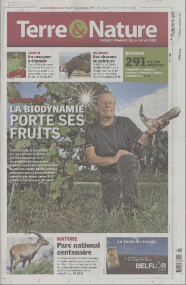 Terre & Nature : l’hebdo romand de la vie au vert | Scriptorium
