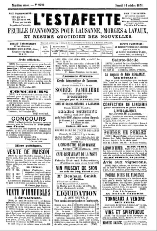 L'Estafette | Scriptorium